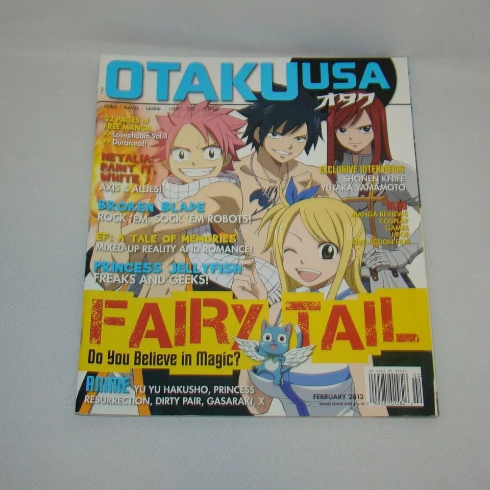 Otaku USA February 2012 Fairy Tail Monthly Anime Manga Magazine ...