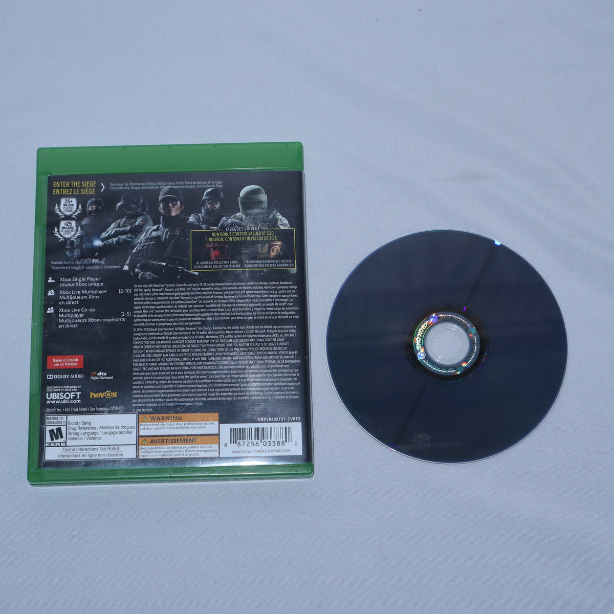 Xbox One Tom Clancy's Rainbow Six Siege Advanced Edition – geekedouttoys