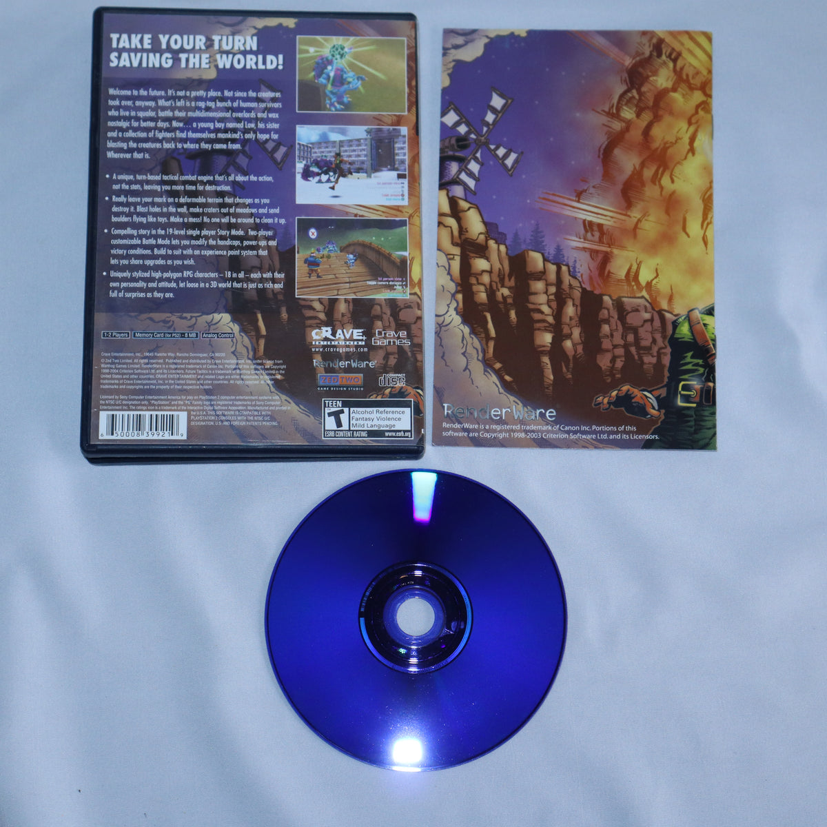 PS2 Future Tactics the Uprising – geekedouttoys