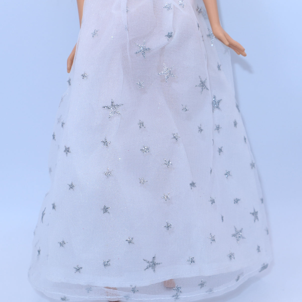 Barbie White With Silver Stars Dress – geekedouttoys