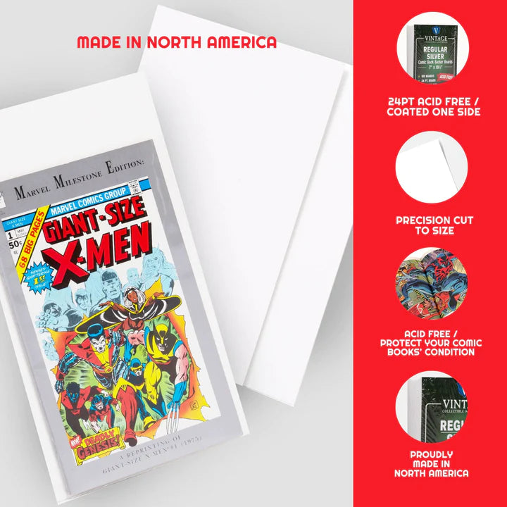 Regular / Silver Age Comic Book Backer Boards, 100pk – geekedouttoys