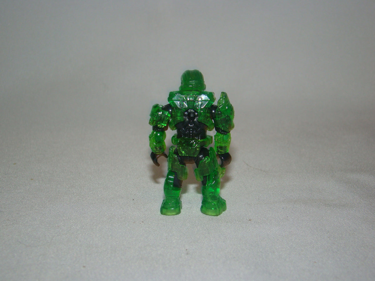 Mega Bloks Halo Translucent Green Infected Spartan Mark V – geekedouttoys